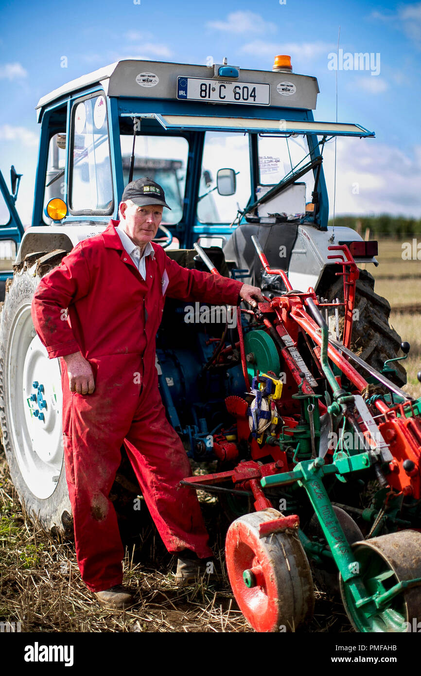 Michael Lenihan from Cork West with his tractor during the Irish 2018 ...
