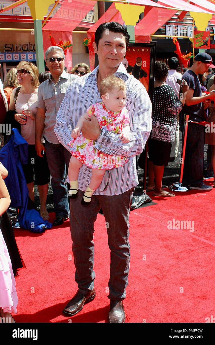 "Kung Fu Panda" Premiere Lou Diamond Phillips and daughter 6-1-2008 ...