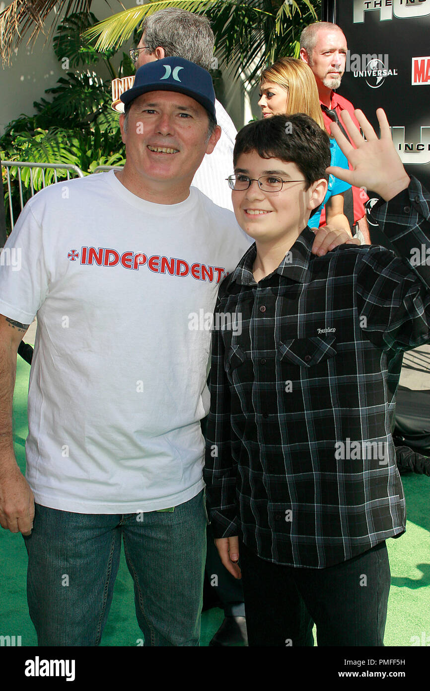 "The Incredible Hulk" Premiere Brandon Cruz and Son 6-8-2008 ...