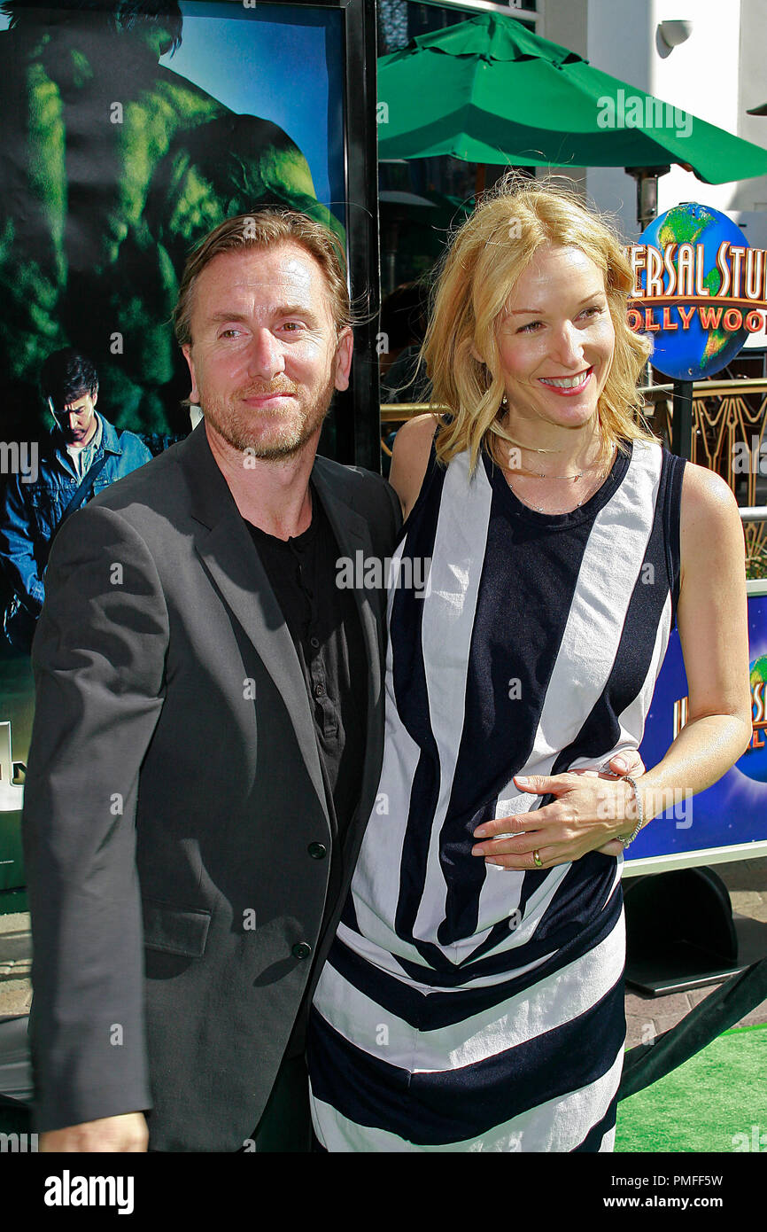 "The Incredible Hulk" Premiere Tim Roth and wife Nicky 6-8-2008 ...