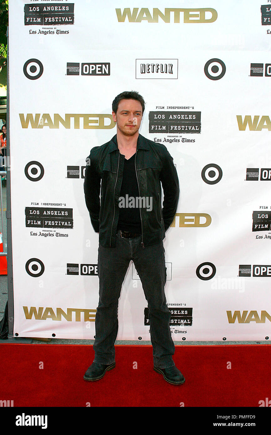 "Wanted" Premiere James McAvoy 6-19-2008 / Mann Village Theatre ...