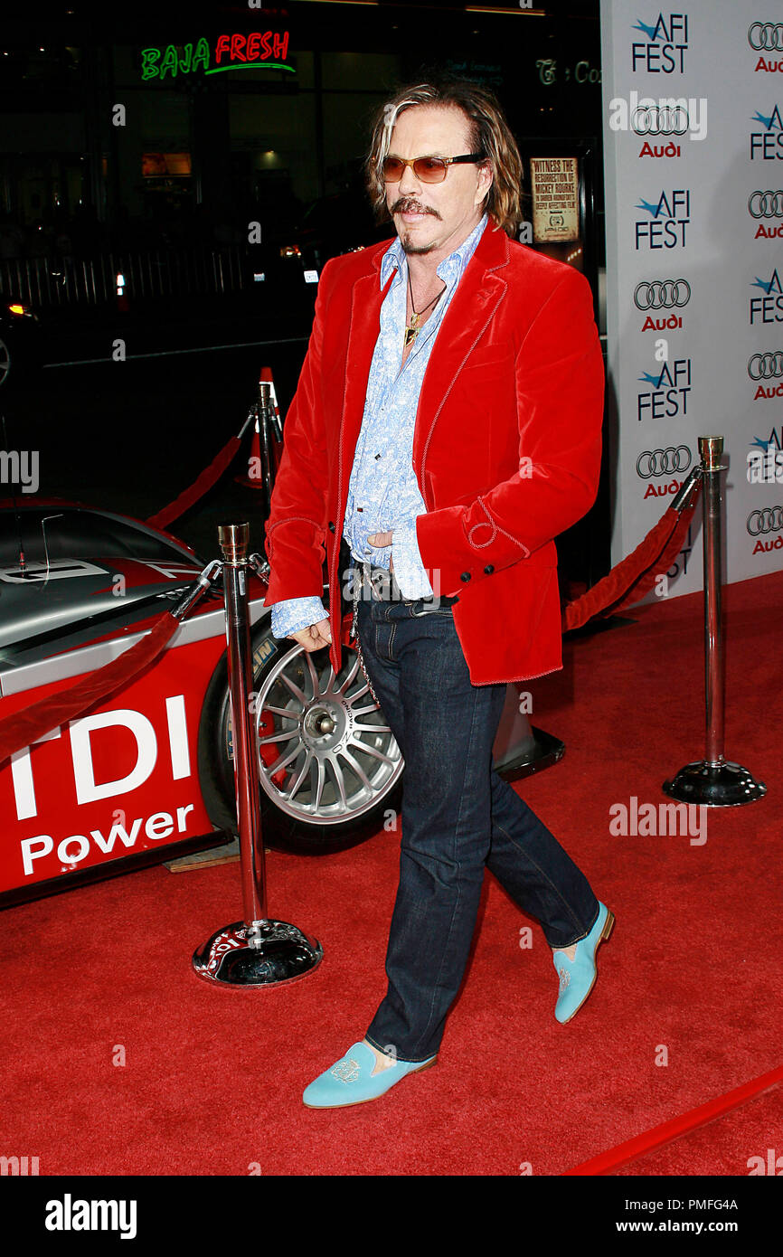 "The Wrestler" Premiere Mickey Rourke 11-6-2008 / Grauman's Chinese ...