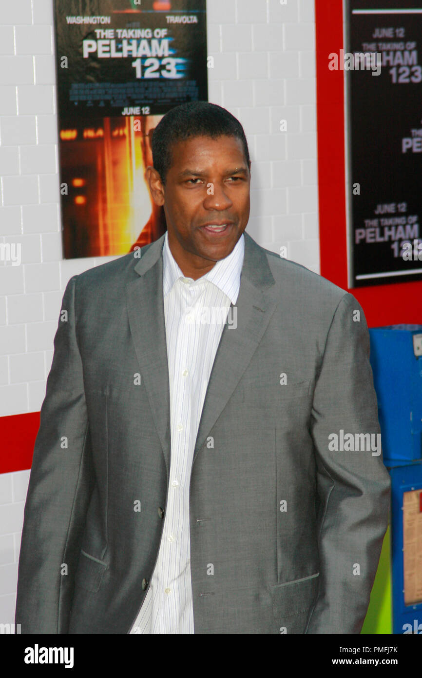Denzel Washington at the Premiere of Columbia Pictures' "The Taking of ...