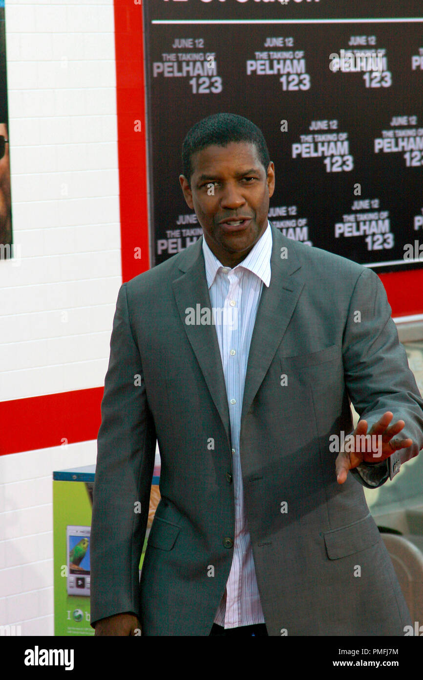 Denzel Washington at the Premiere of Columbia Pictures' "The Taking of ...
