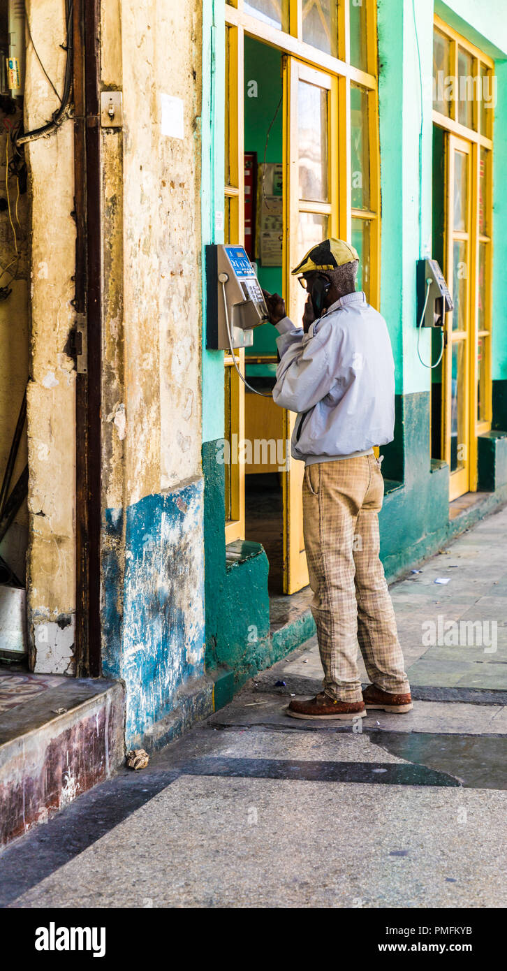 A typical view in Havana in Cuba Stock Photo - Alamy