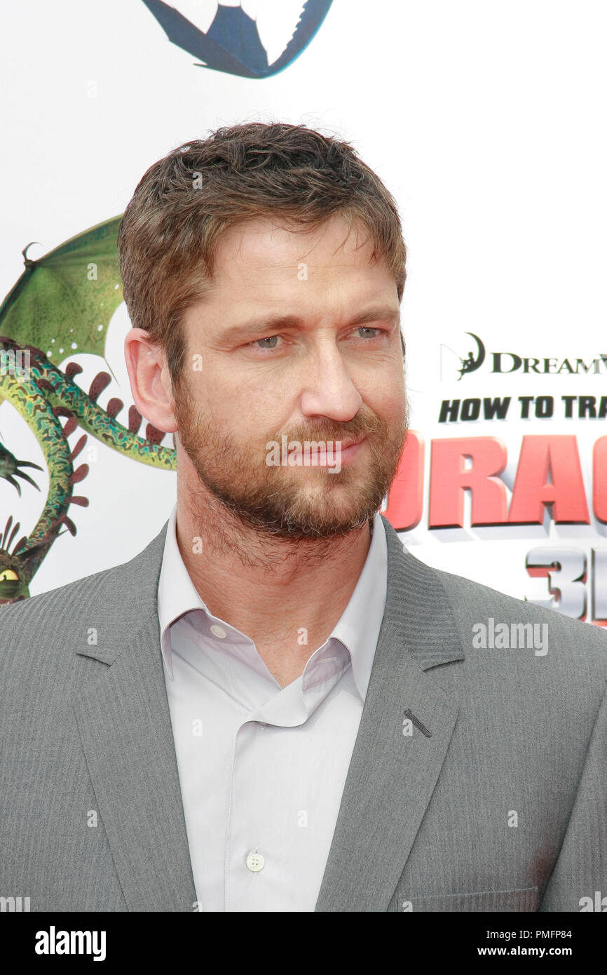 Gerard Butler at the Premiere of Dreamworks' "How to Train Your Dragon ...