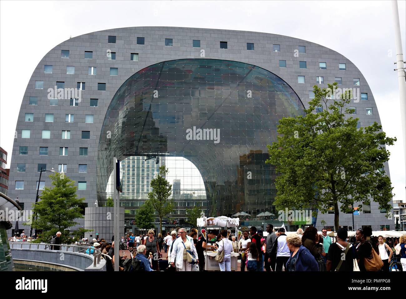 Market Hall in Rotterdam city, this magnificent structure will ...