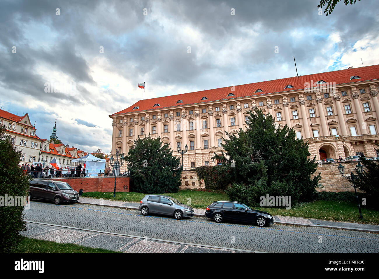 Government building Cerninsky Palace at Loreto (Loreta) Square in ...