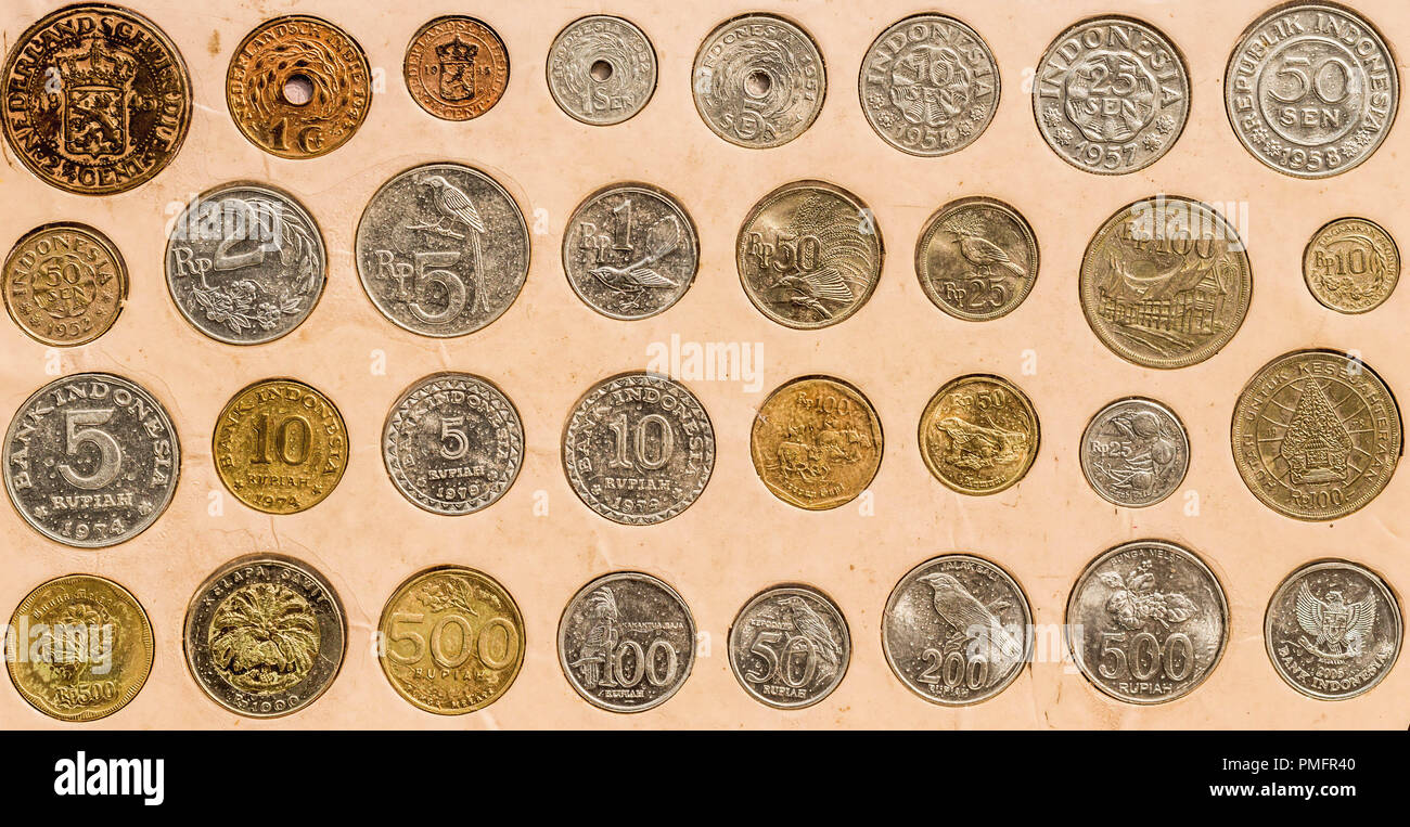 set of coin. Indonesian rupiah coin collection Stock Photo - Alamy