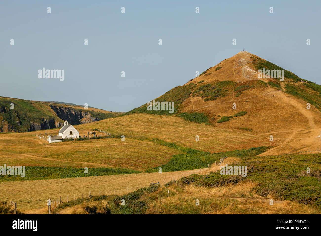 The historic Chapel The Church of the Holy Cross, Eglwys y Grog ;Welsh ...