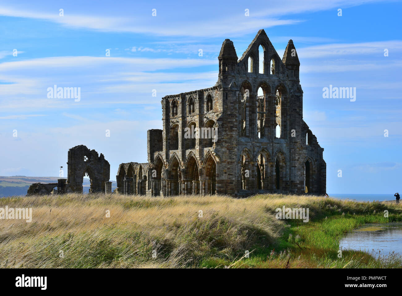 Whitby Abbey, North Yorkshire Moors, England UK Stock Photo - Alamy