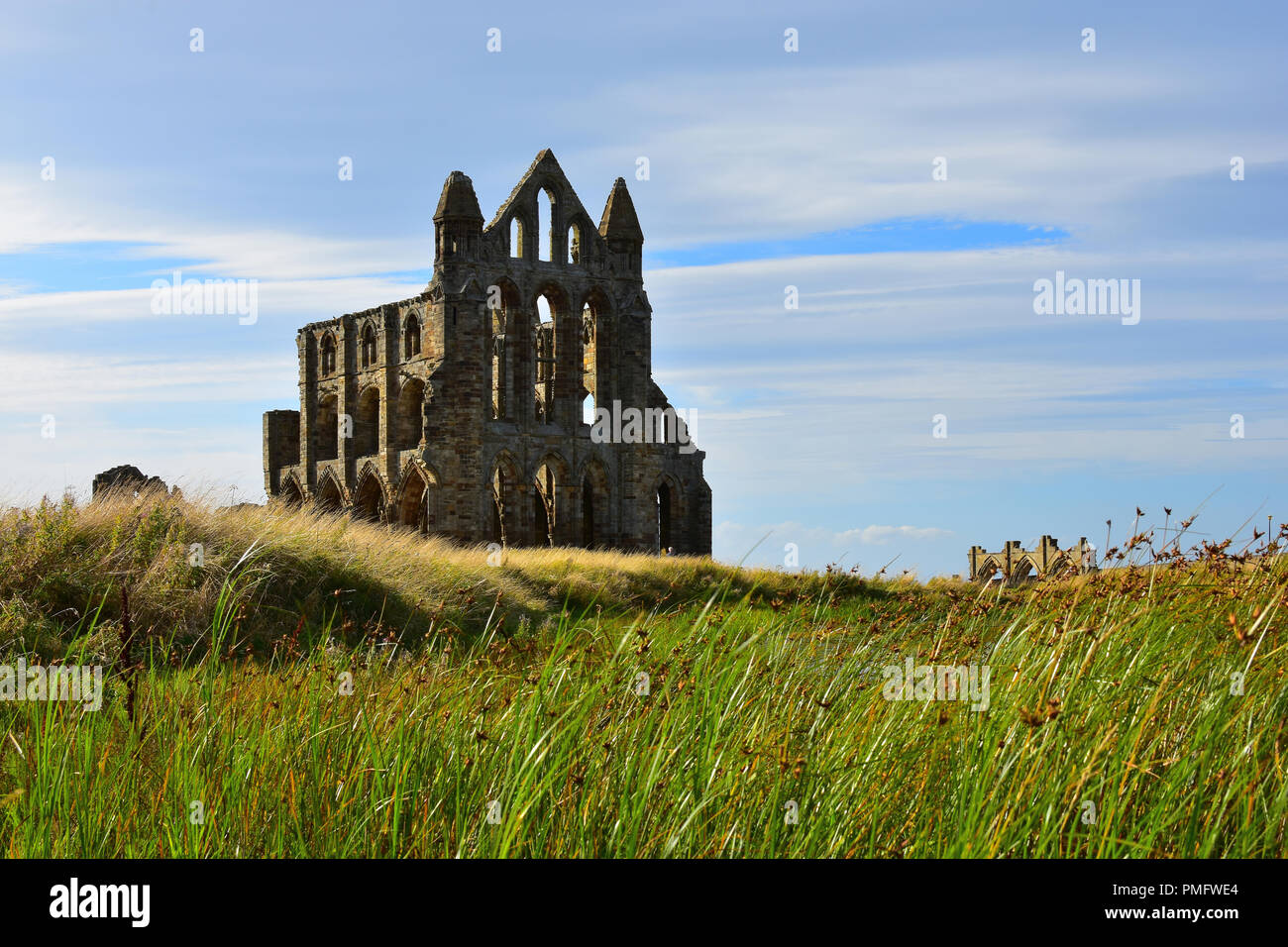 Whitby Abbey, North Yorkshire Moors, England UK Stock Photo - Alamy