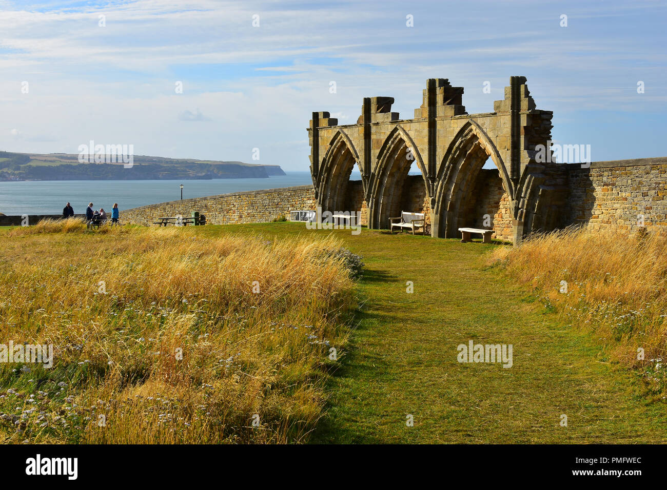 Whitby Abbey, North Yorkshire Moors, England UK Stock Photo - Alamy