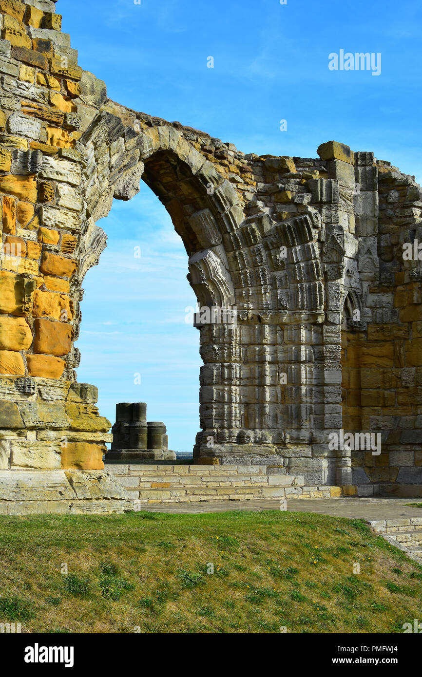 Whitby Abbey, North Yorkshire Moors, England UK Stock Photo - Alamy
