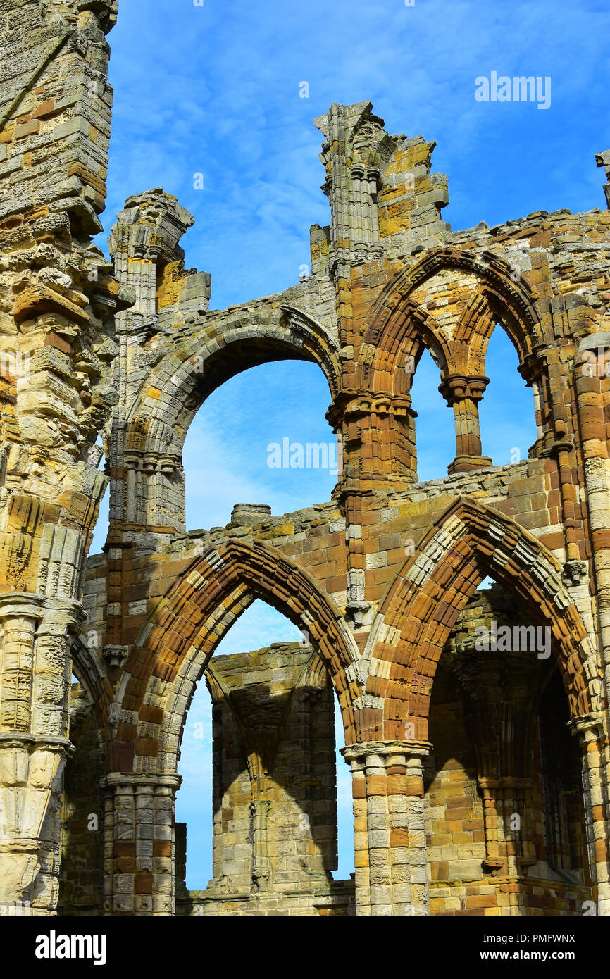 Whitby Abbey, North Yorkshire Moors, England UK Stock Photo - Alamy