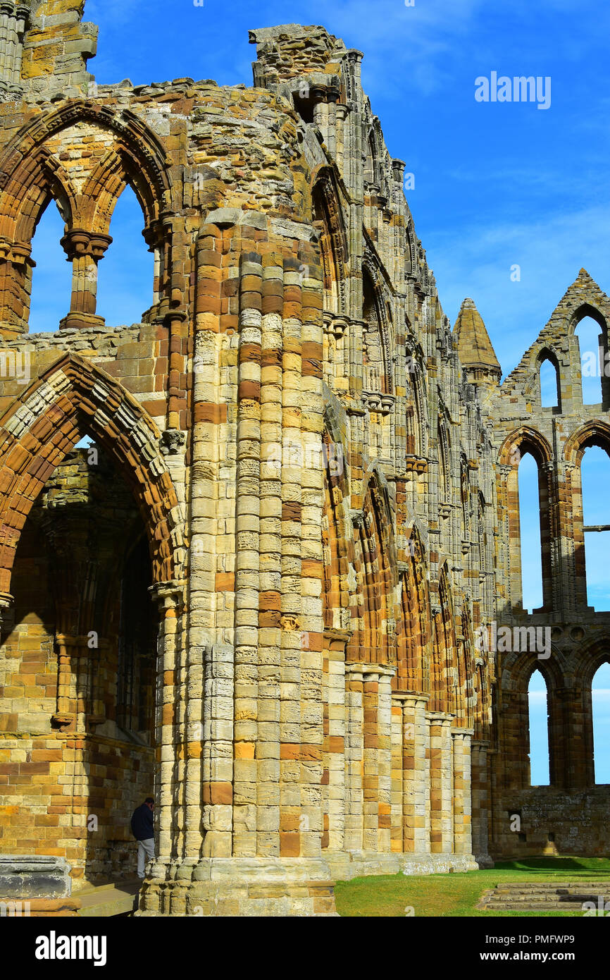 Whitby Abbey, North Yorkshire Moors, England UK Stock Photo - Alamy