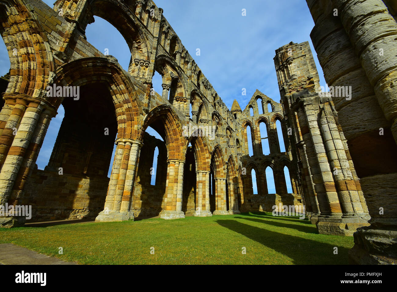 Whitby Abbey, North Yorkshire Moors, England UK Stock Photo - Alamy