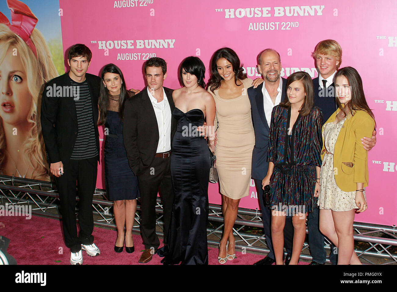 "The House Bunny" Premiere Ashton Kutcher, Demi Moore, Micah Alberti ...