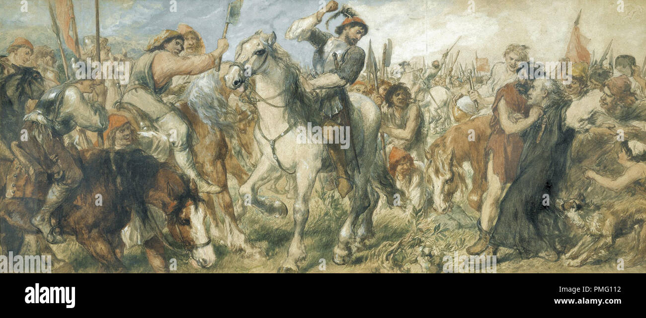Gilbert Sir John - the Entrance of Jack Cade into London 1 Stock Photo ...