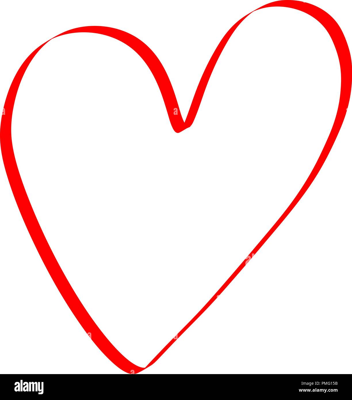 How To Draw A Heart With A Ribbon