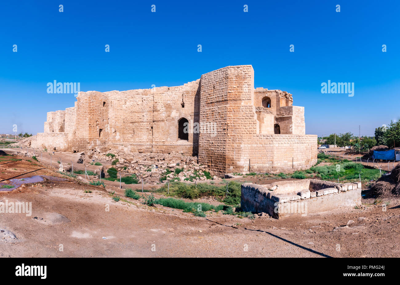 Panoramic view of Harran Castle ruins in Harran,Sanliurfa,Turkey Stock ...
