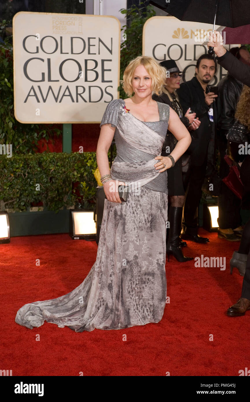 Actress Patricia Arquette arrives at the 67th Annual Golden Globes ...