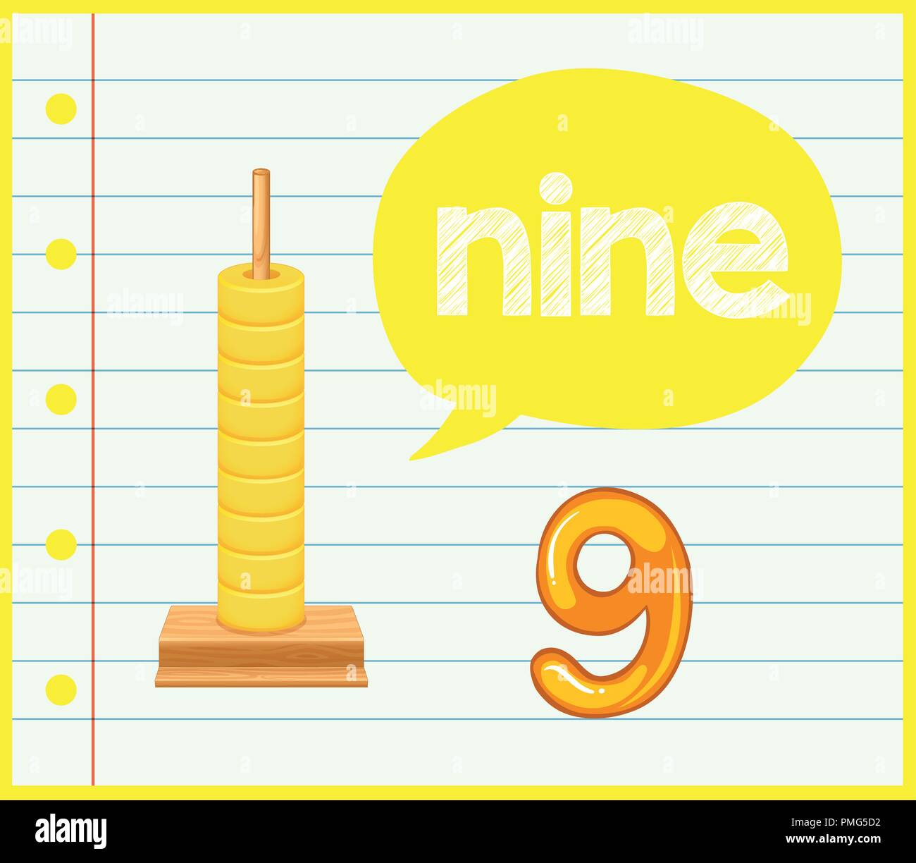 A yellow abacus template illustration Stock Vector Image & Art - Alamy