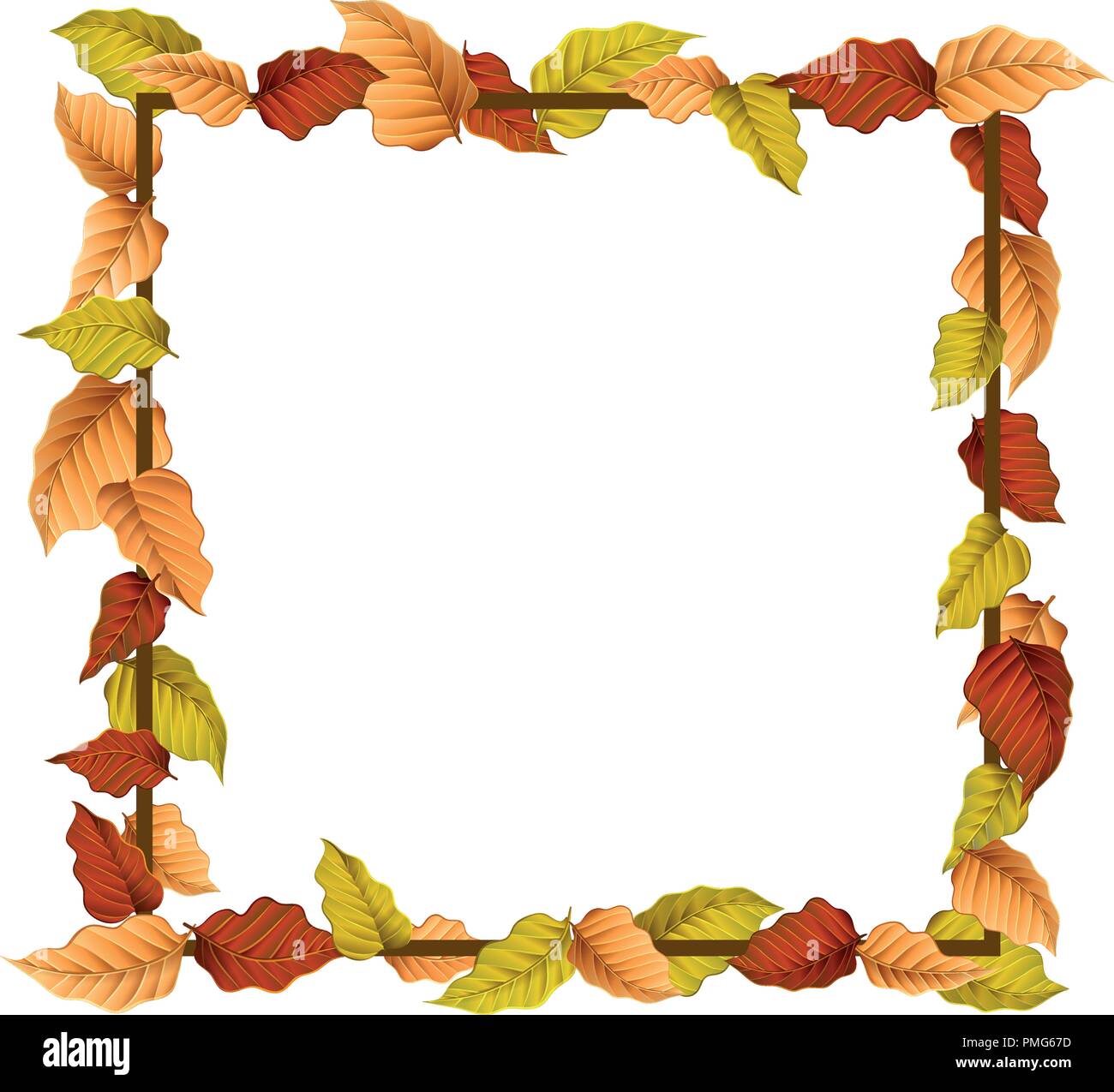 Autumn Leaf Page Border