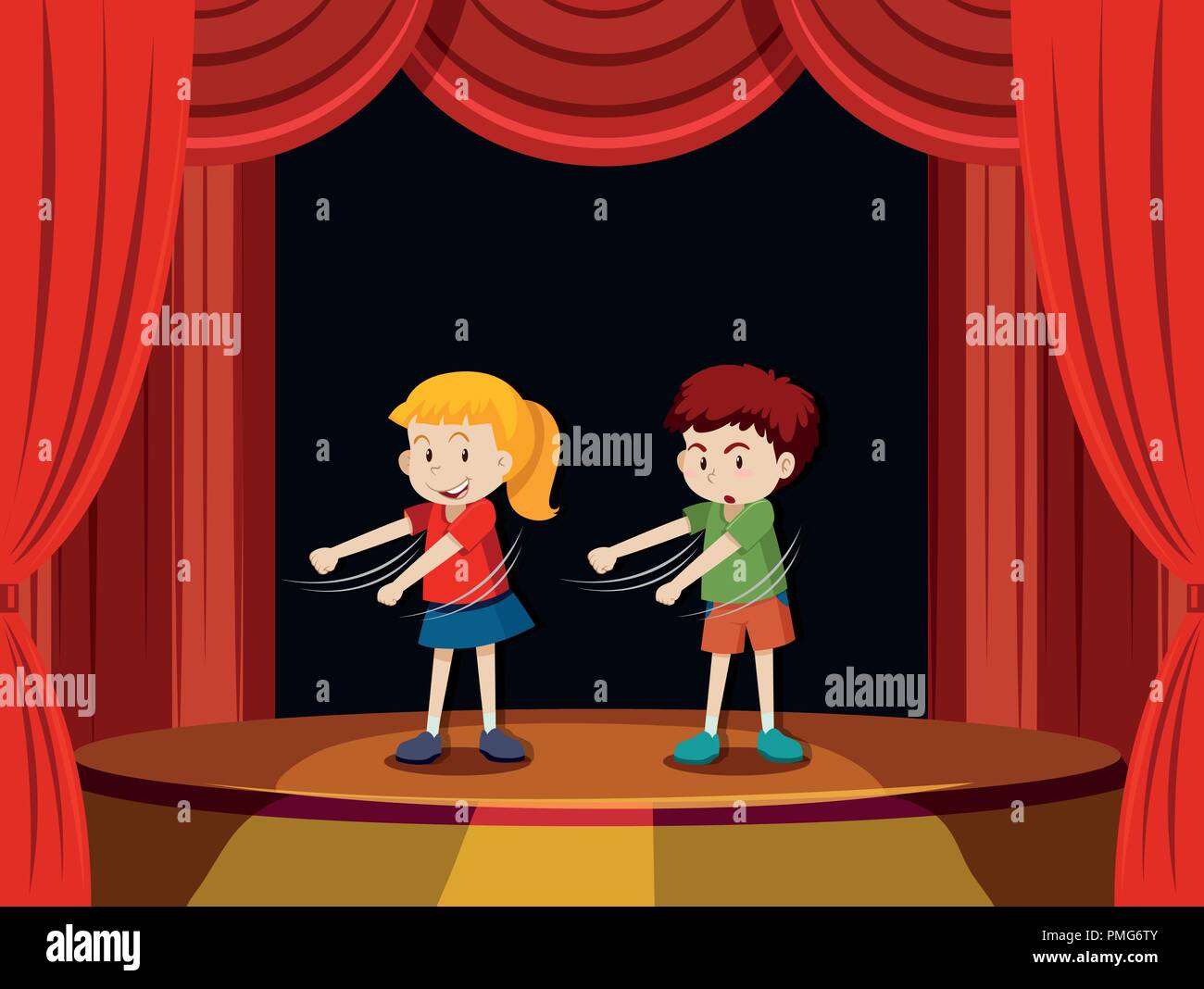 Kids On Stage Clipart