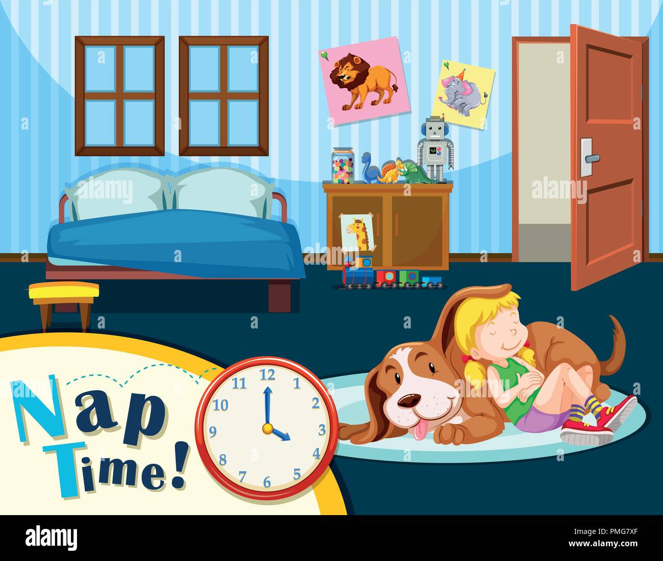 Nap time Stock Vector Images - Alamy
