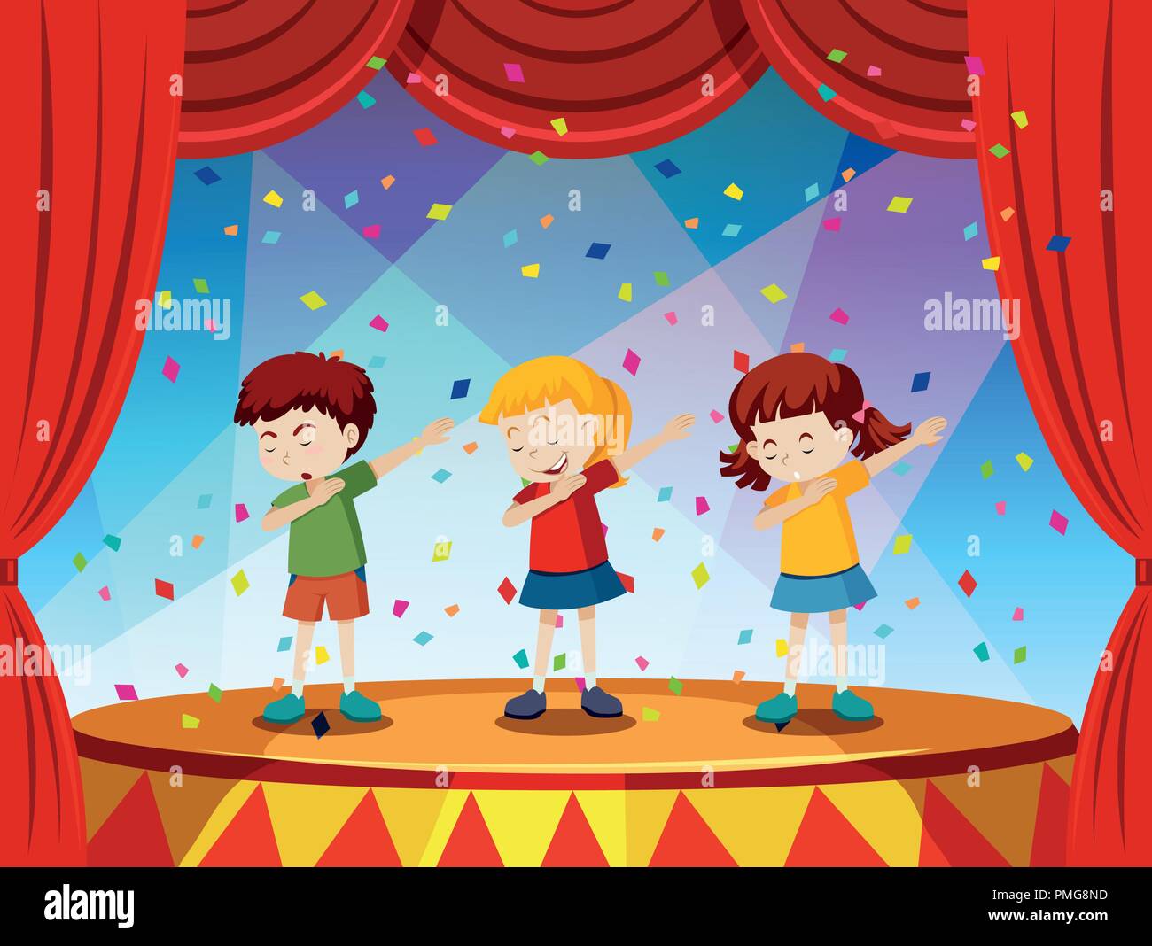 Performer stage curtain Stock Vector Images - Alamy