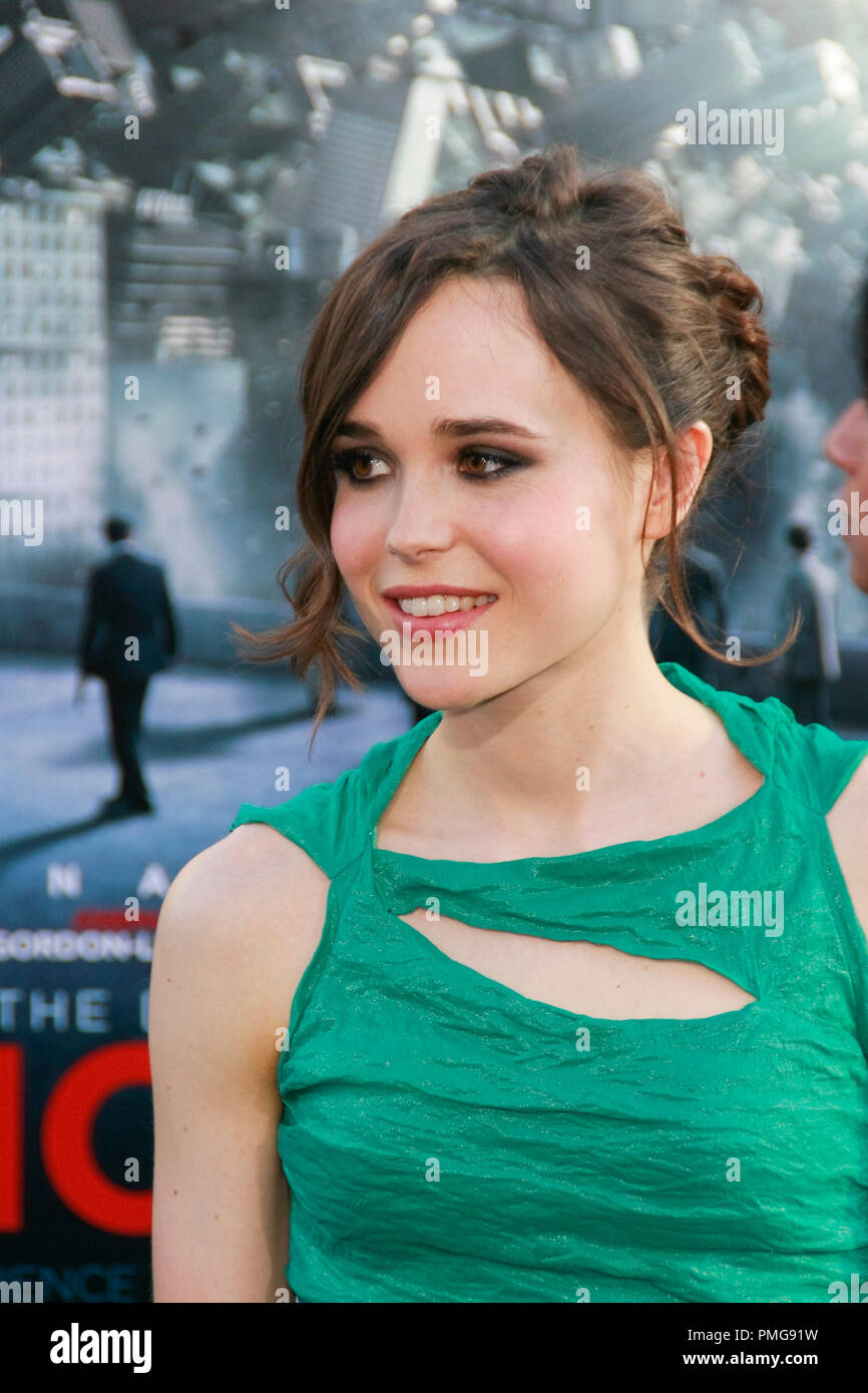 Inception premiere ellen page hi-res stock photography and images - Alamy