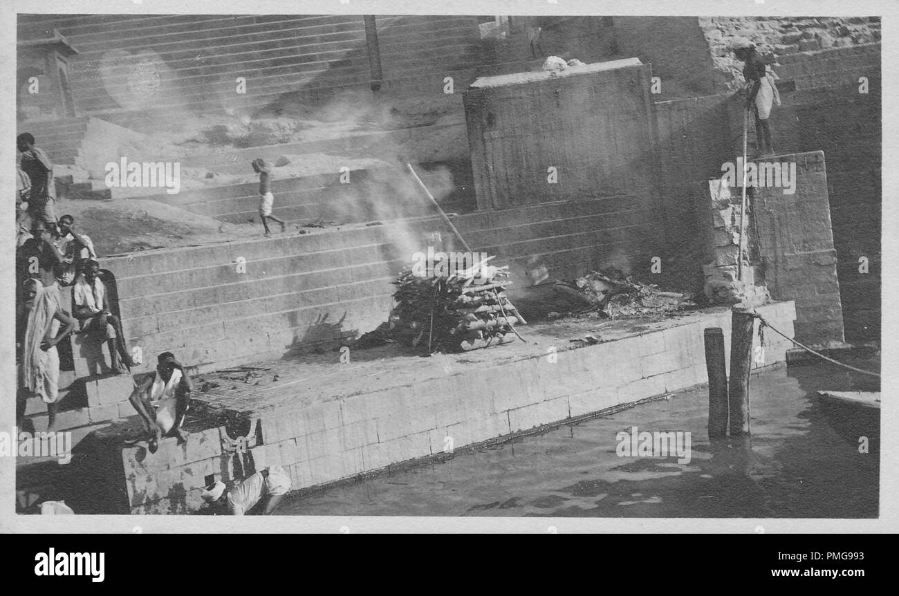 Black and white photograph on cardstock, with an image, shot from a ...