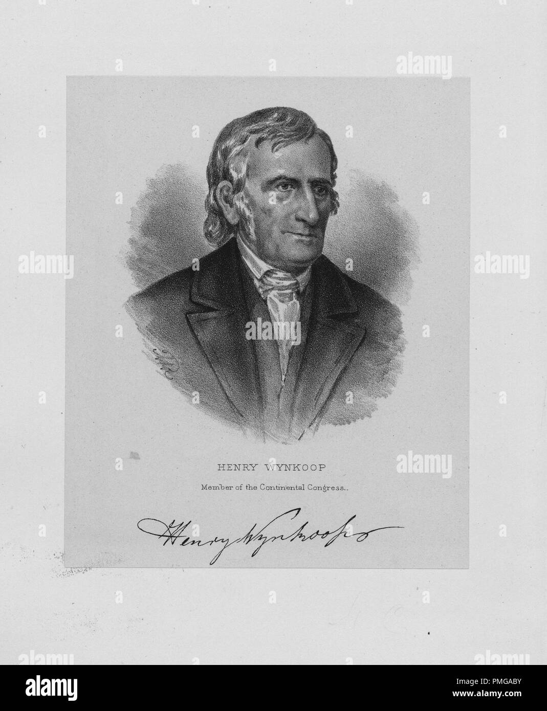 Portrait of American politician and member of the Continental Congress ...