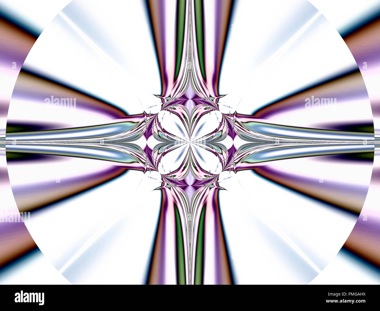 On a dark background there is colored lines and fragments forming a ...