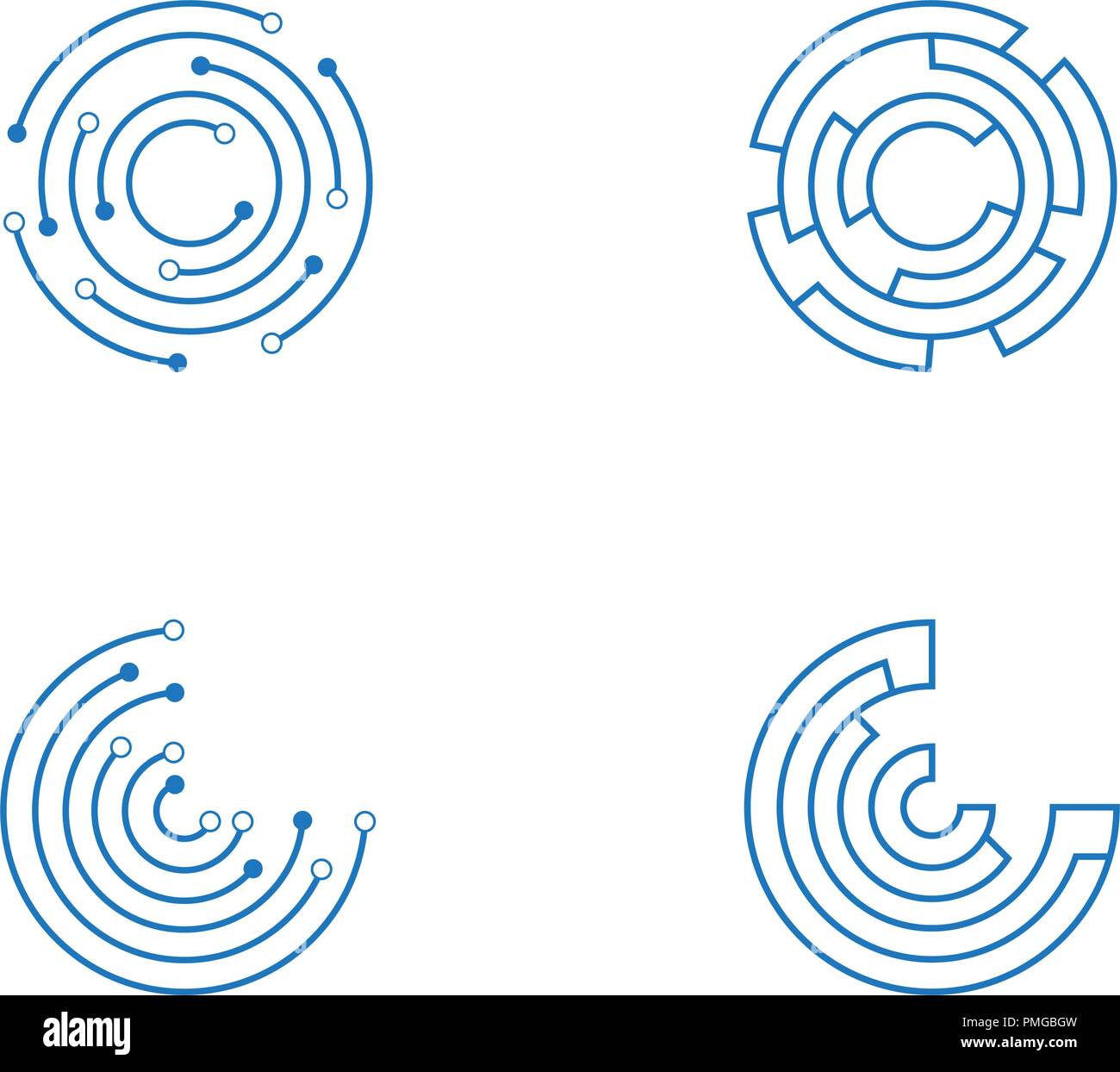 Circuit Logo Template vector illustration icon design Stock Vector ...