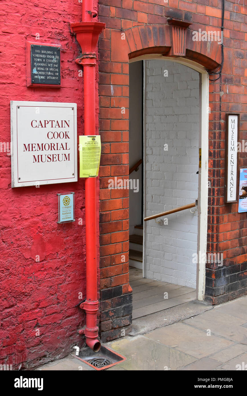 Captain Cook Memorial museum, Whitby, North Yorkshire Moors, England UK ...