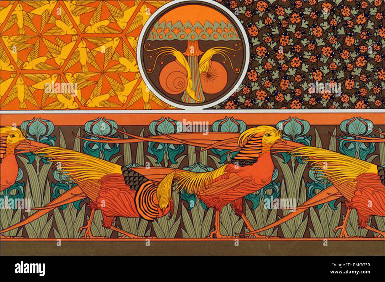 Original Art Nouveau Pattern High Resolution Stock Photography and ...