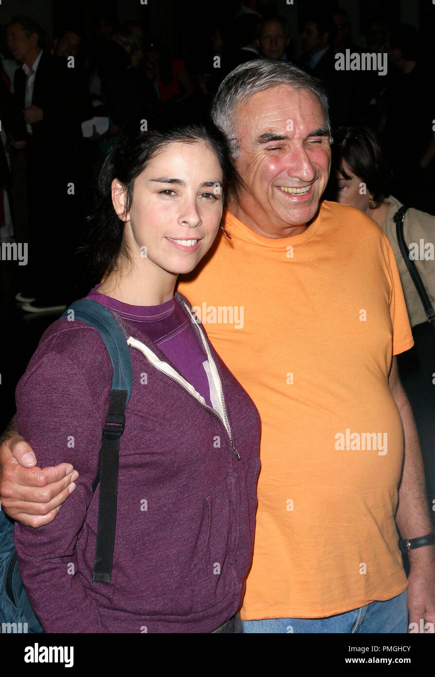 Sarah Silverman and her father at the Premiere of AMC's "Mad Men ...