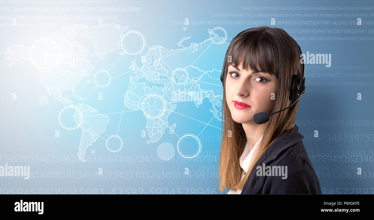 Telemarketing world map hi-res stock photography and images - Alamy