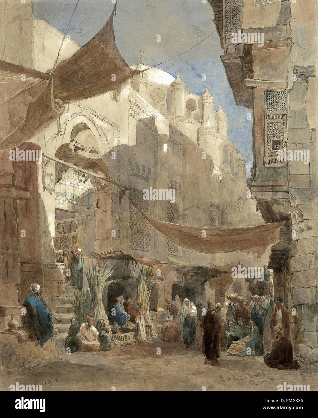 Goodall Edward Angelo - Market in Cairo Stock Photo - Alamy