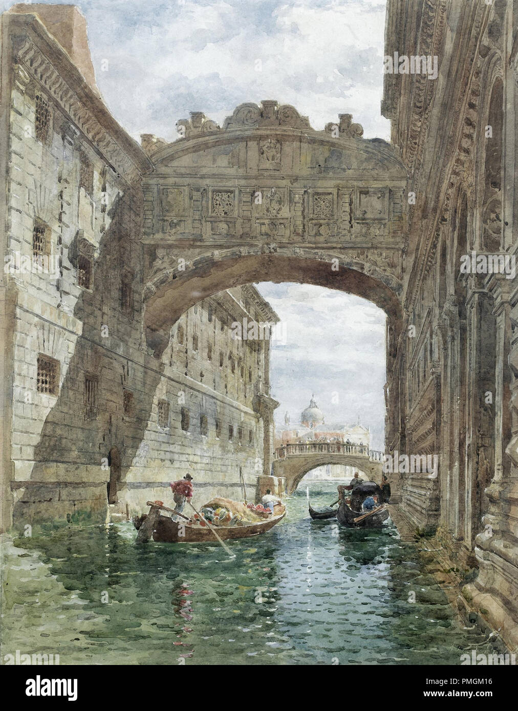 Goodall Edward Angelo - the Bridge of Sighs Stock Photo - Alamy