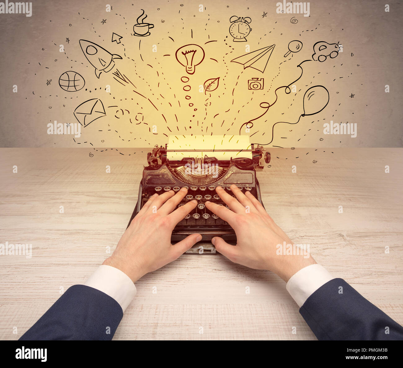Typewriter typing fast hi-res stock photography and images - Alamy