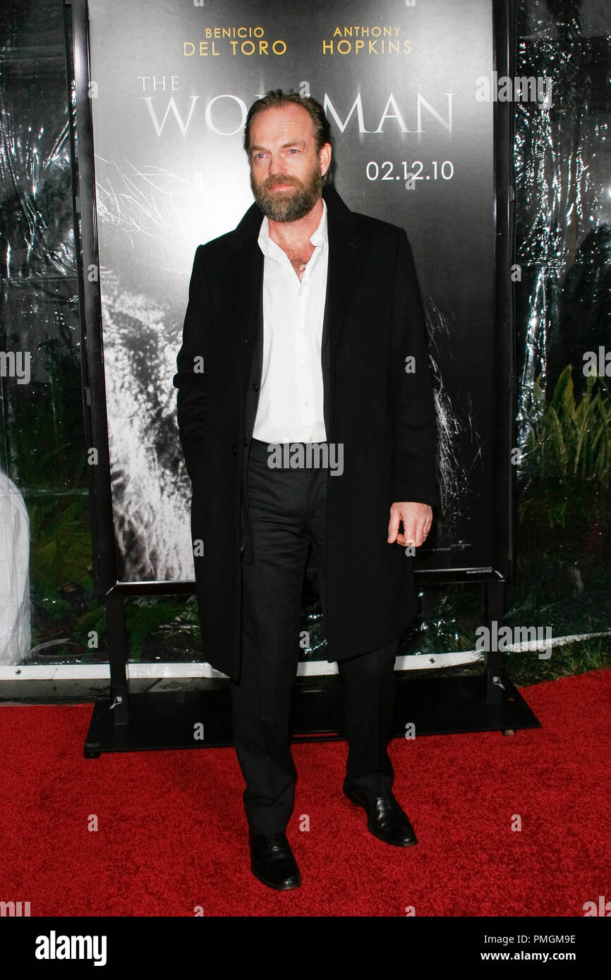 Hugo Weaving at the Premiere of Universal Pictures' "The Wolfman ...