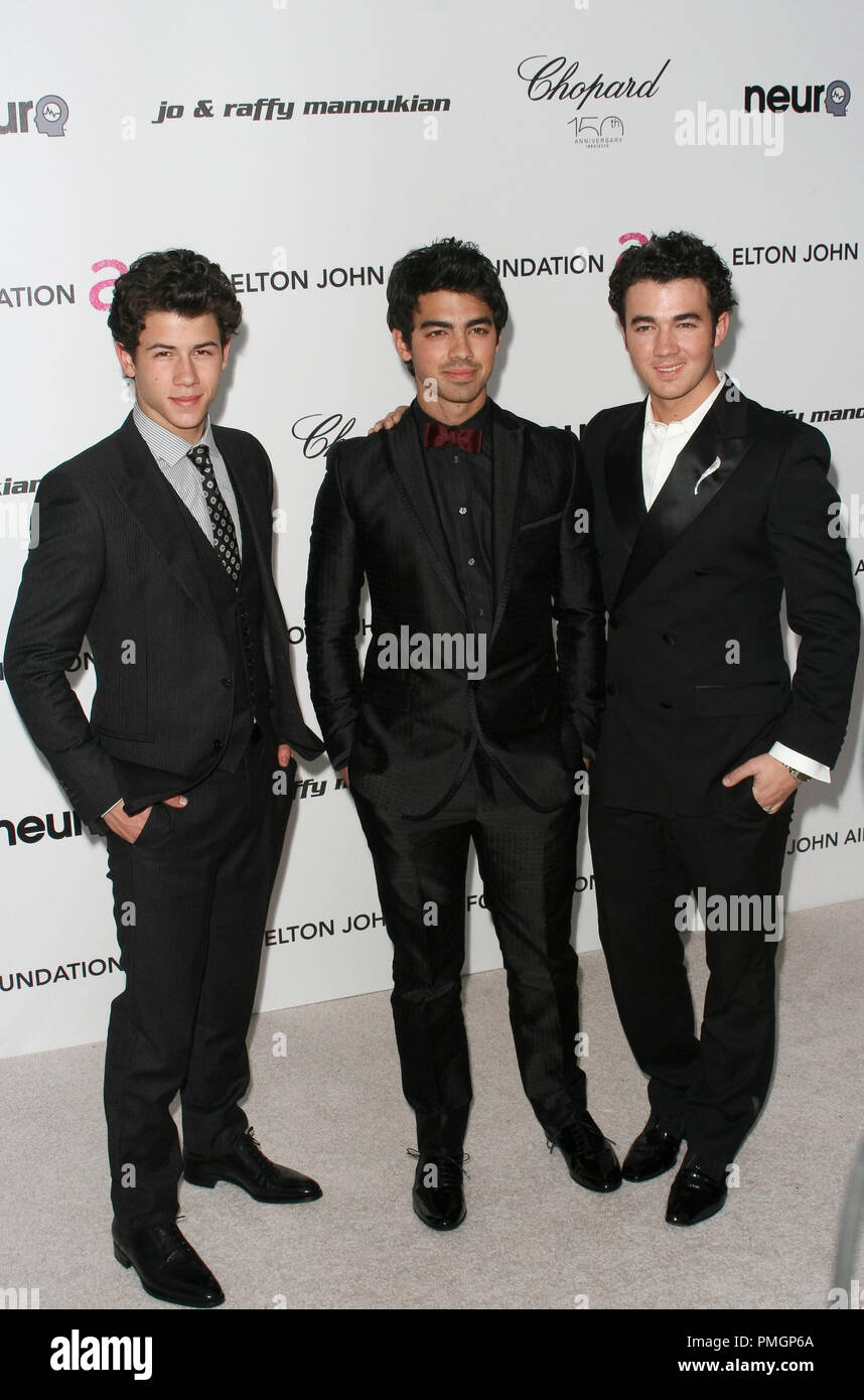 The Jonas Brothers at the 18th Annual Elton John Aids Foundation ...