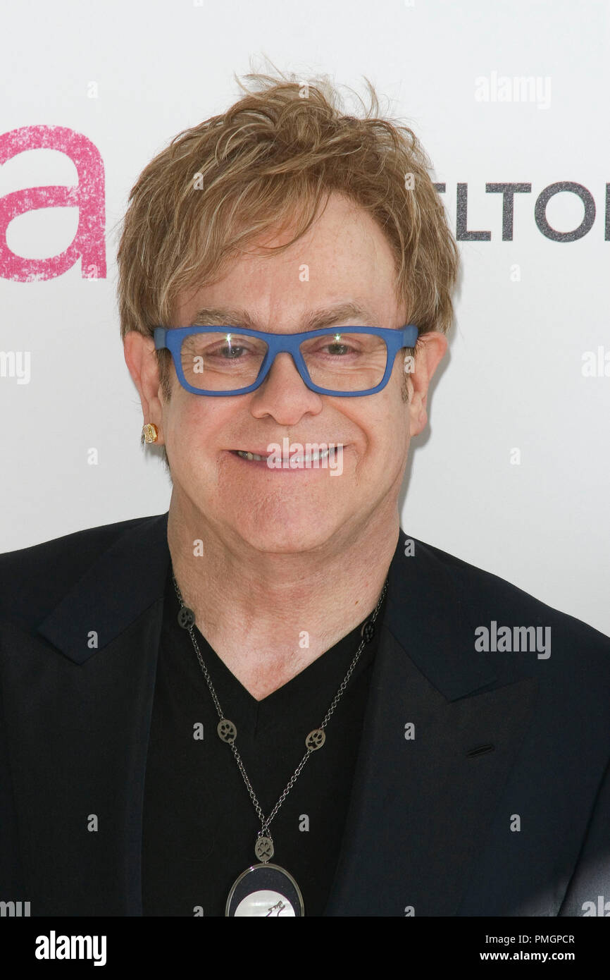 Elton John at the 18th Annual Elton John Aids Foundation Academy Awards ...