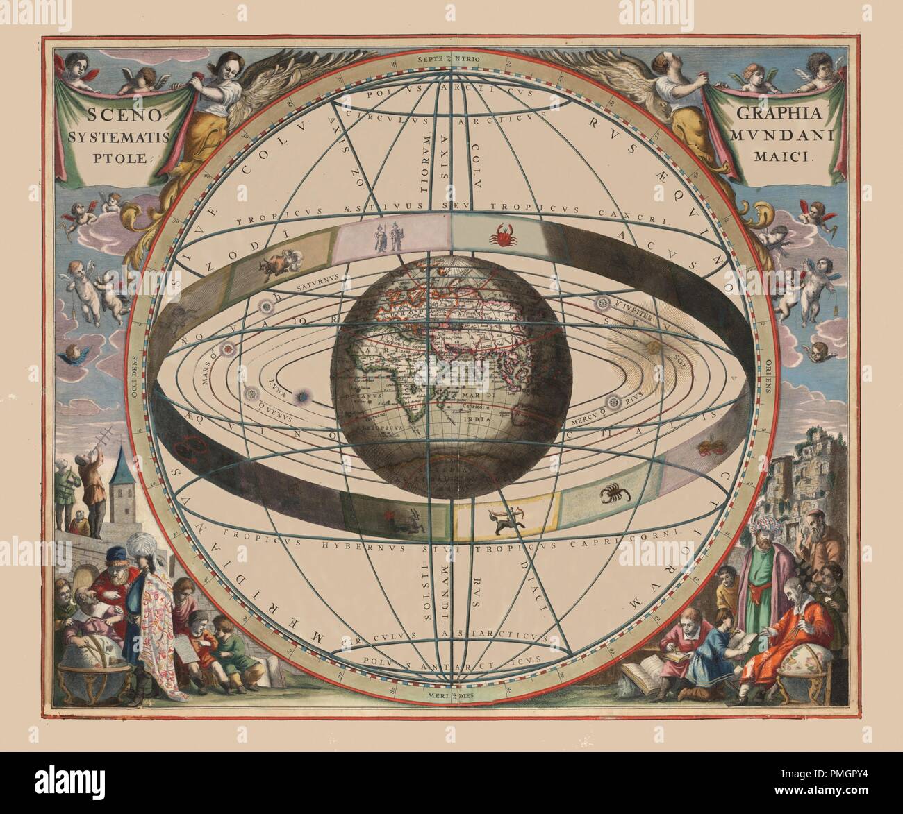 Celestial Map 1660g Stock Photo - Alamy