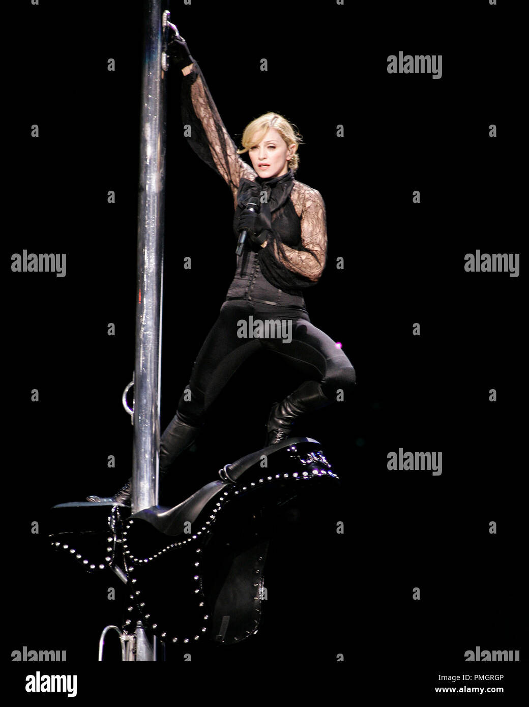 Madonna performs in concert at the American Airlines Arena in Miami ...