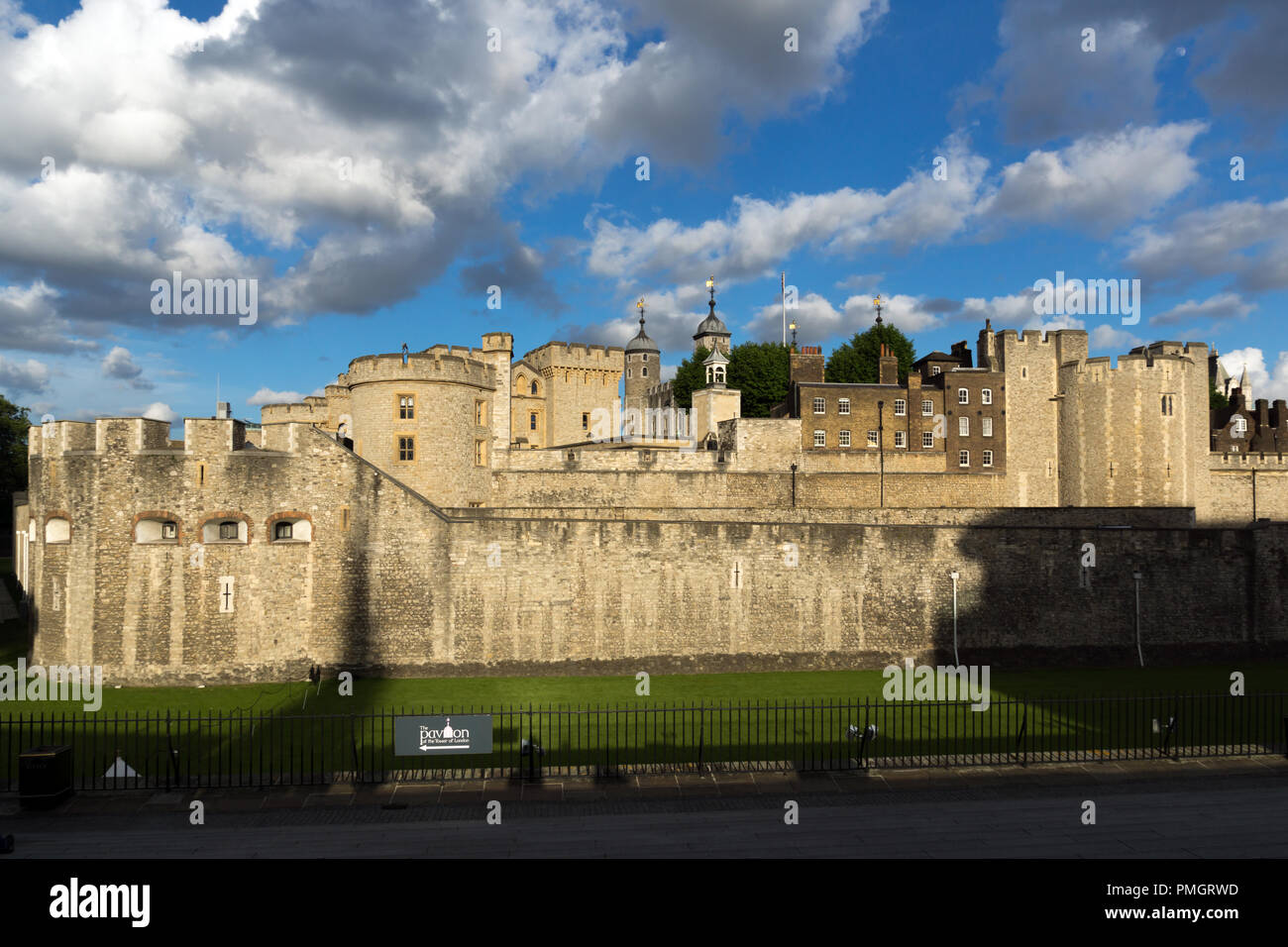 LONDON, ENGLAND - JUNE 15, 2016: Sunset view of Historic Tower of ...