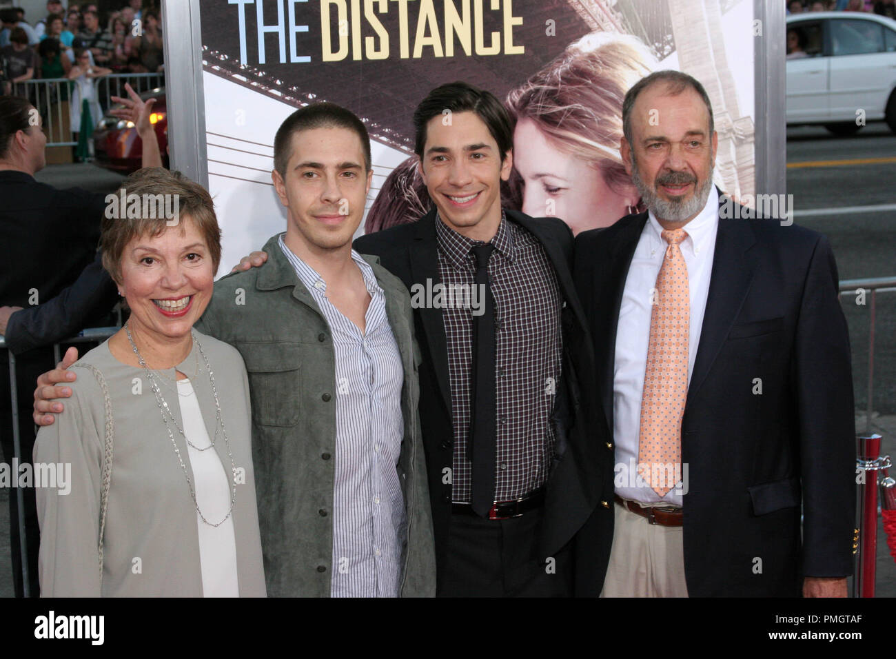 Justin Long and family at the Los Angeles Premiere of New Line Cinema's ...